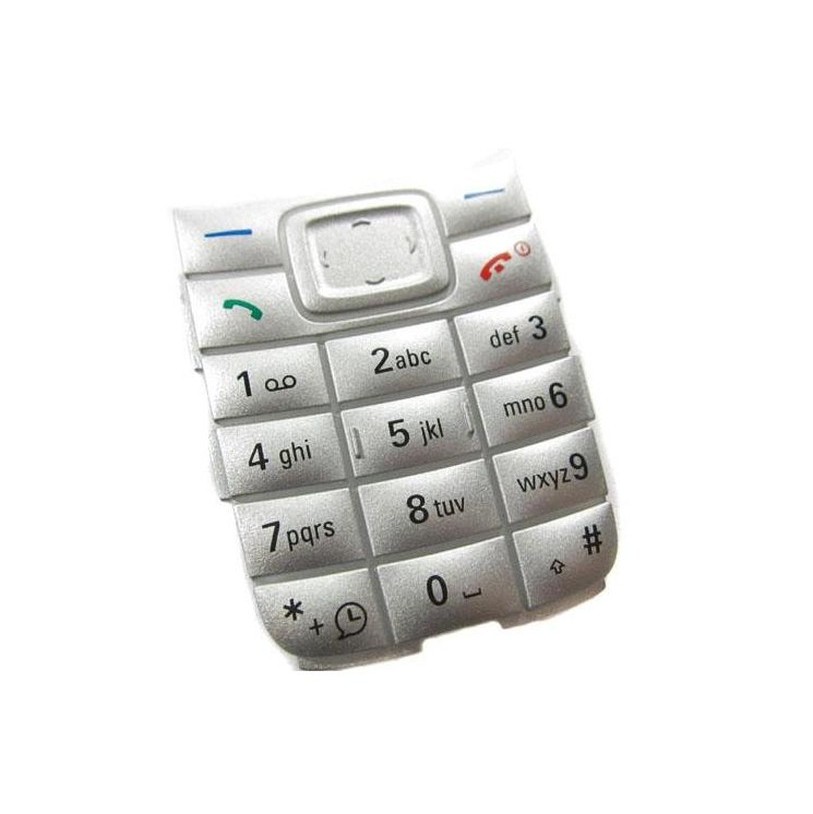 Keypad For Nokia 1110 - Latin Silver - Maxbhi.com