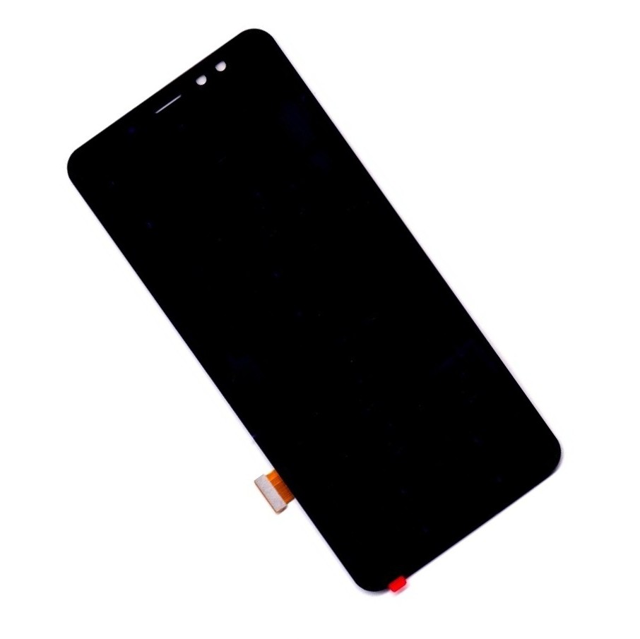 LCD with Touch Screen for Samsung Galaxy A8 Plus 2018 - Grey by Maxbhi.com