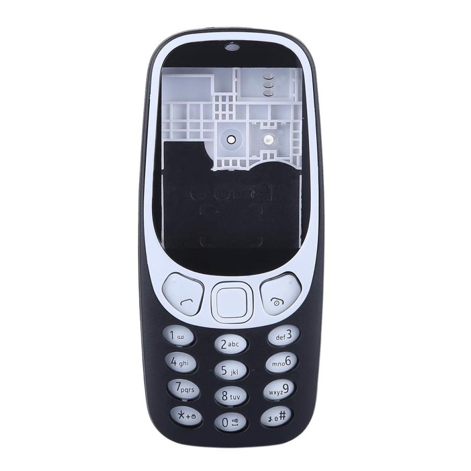 Full Body Housing for Nokia 3310 New - Black - Maxbhi.com