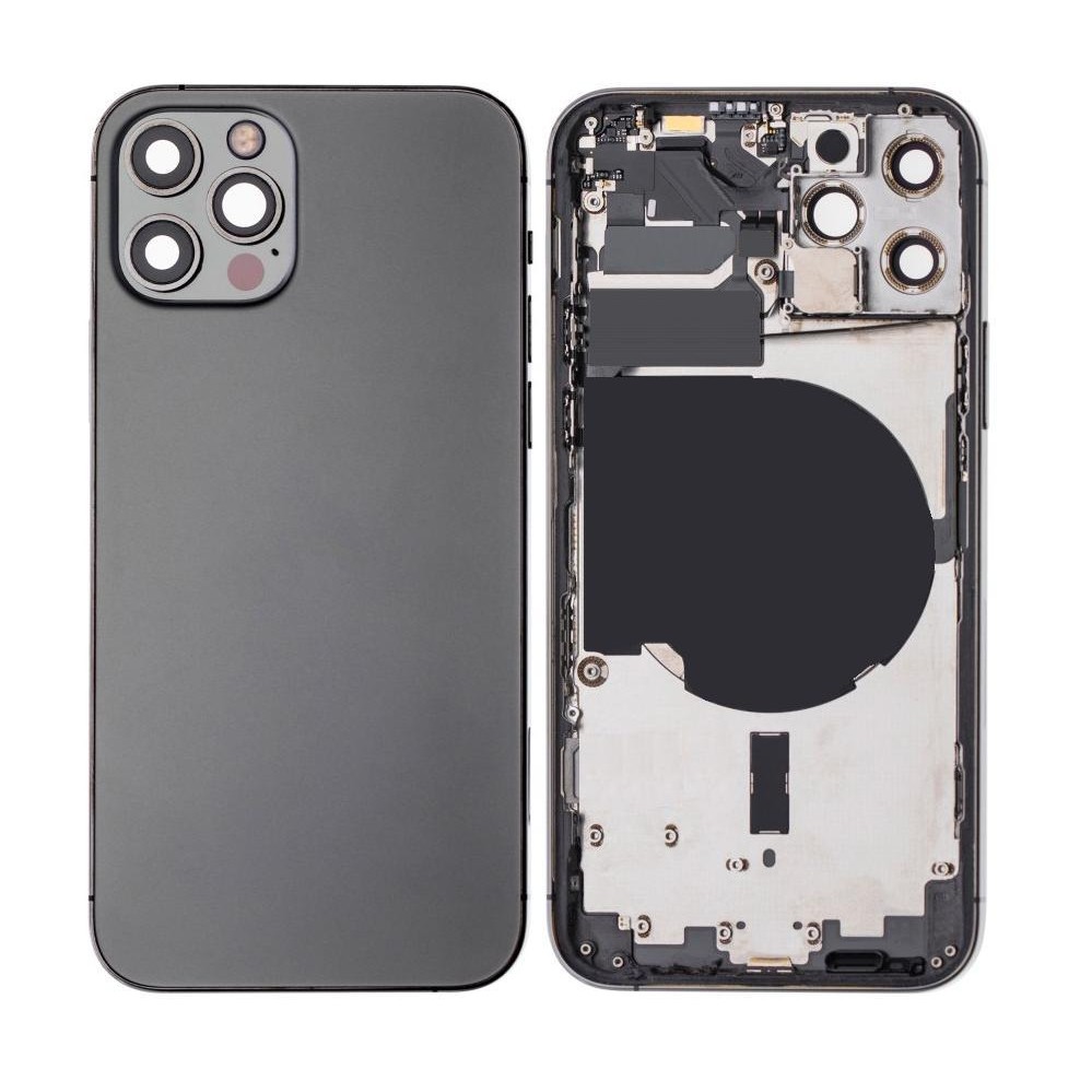 Full Body Housing for Apple iPhone 12 Pro - Black - Maxbhi.com